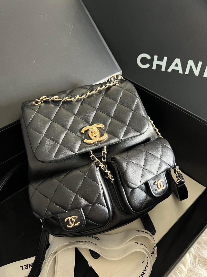 Chanel two way bag size 21x20x12cm, Luxury, Bags & Wallets on Carousell