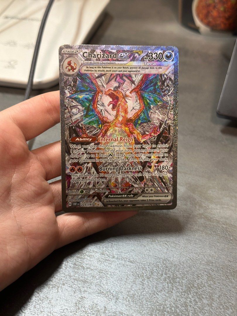 Charizard ex SIR English Obsidian Flames 223/197 | Pokemon cards ...