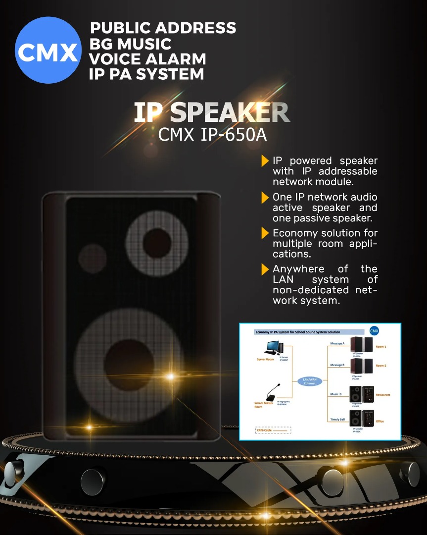 CMX IP-650A, Audio, Soundbars, Speakers & Amplifiers on Carousell