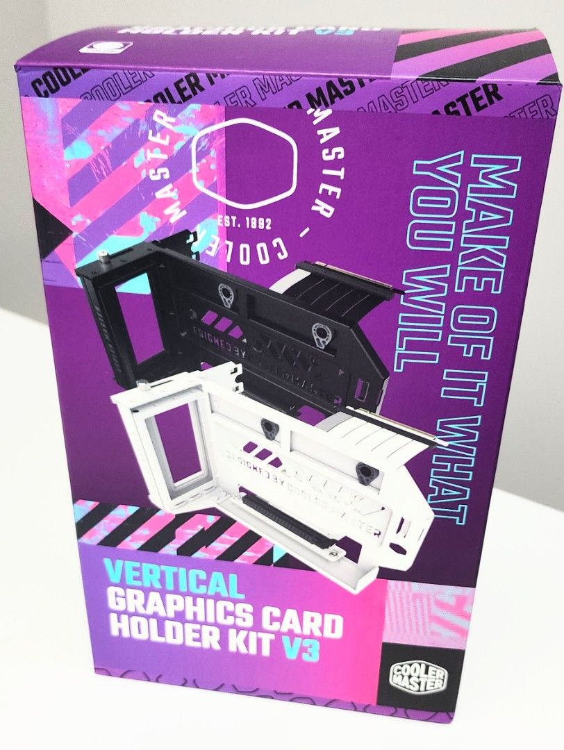 [BNIB] Cooler Master Vertical Graphics Card Holder Kit V3 White Edition ...