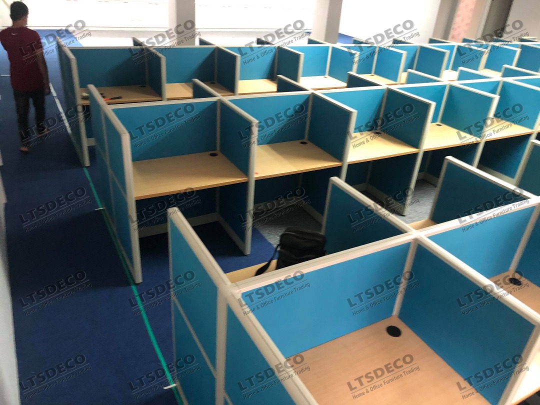 CUBICLES SHARING OFFICE PARTITION FURNITURE, Furniture & Home Living ...