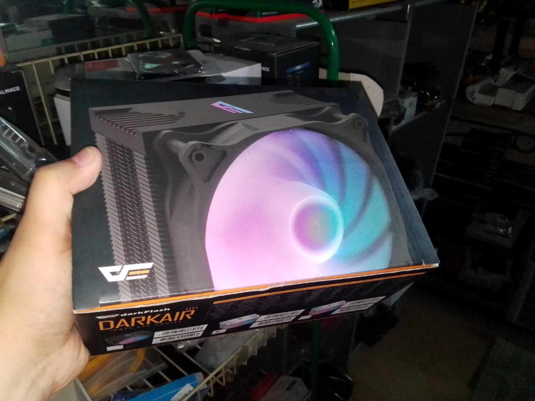 darkFlash DarkAir White, aRGB, cpu cooler cpu heatsink, Computers ...