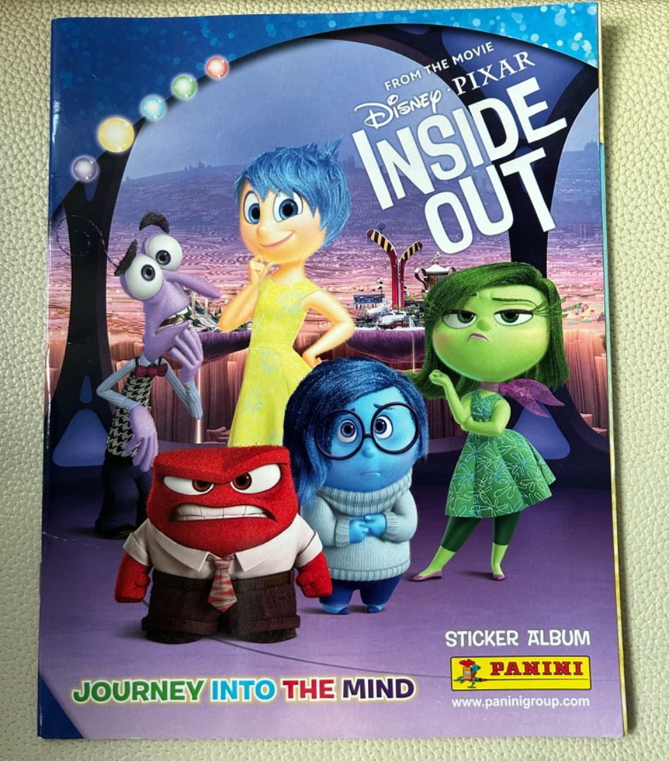 Disney pixar inside out sticker album, 興趣及遊戲, 書本 & 文具, 兒童書籍 - Carousell