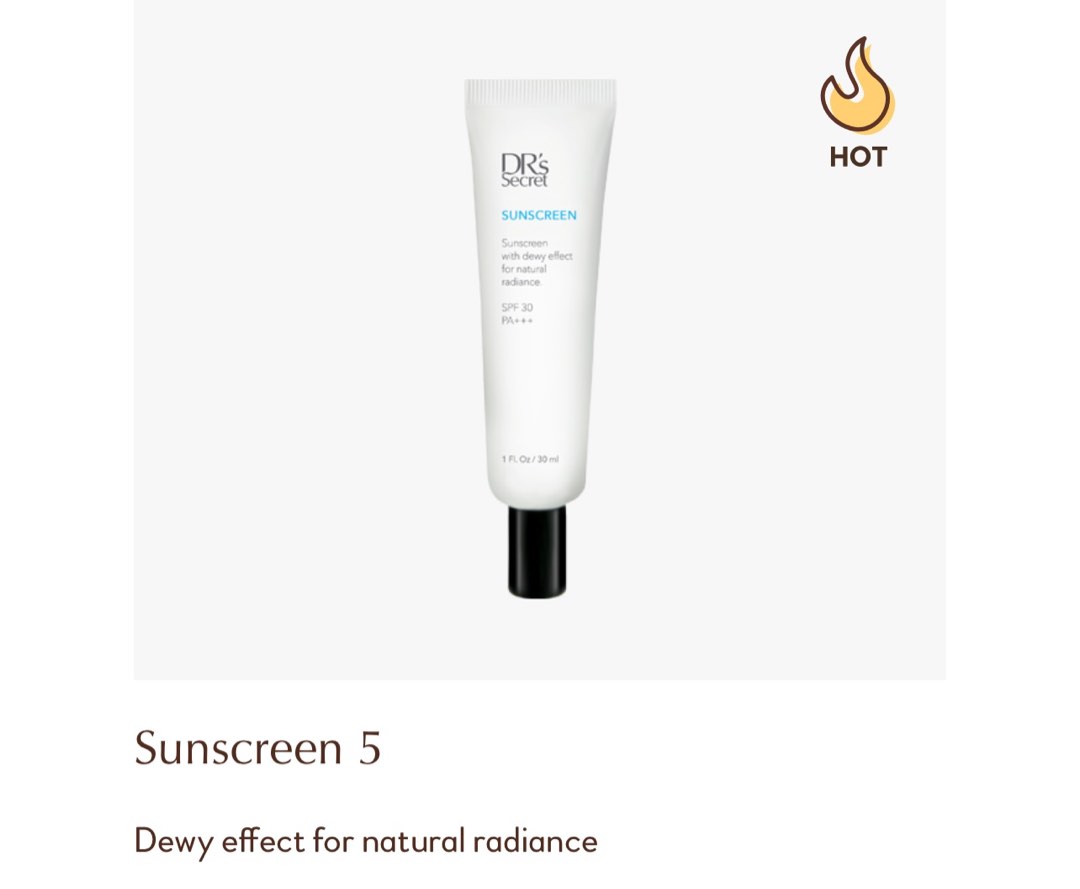 Dr Secret Sunscreen, Beauty & Personal Care, Face, Face Care on Carousell
