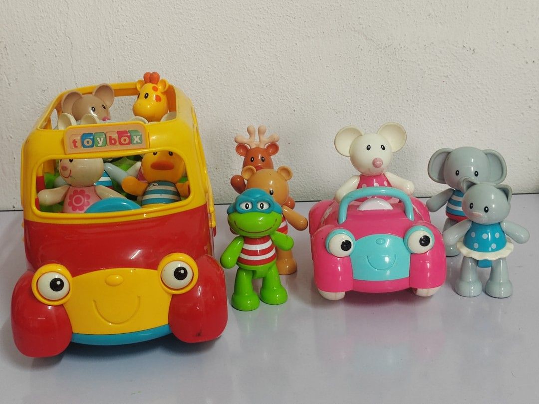 Early Learning Centre ELC musical adventure bus with click clack figure ...