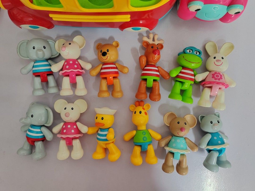 Early Learning Centre ELC musical adventure bus with click clack figure ...