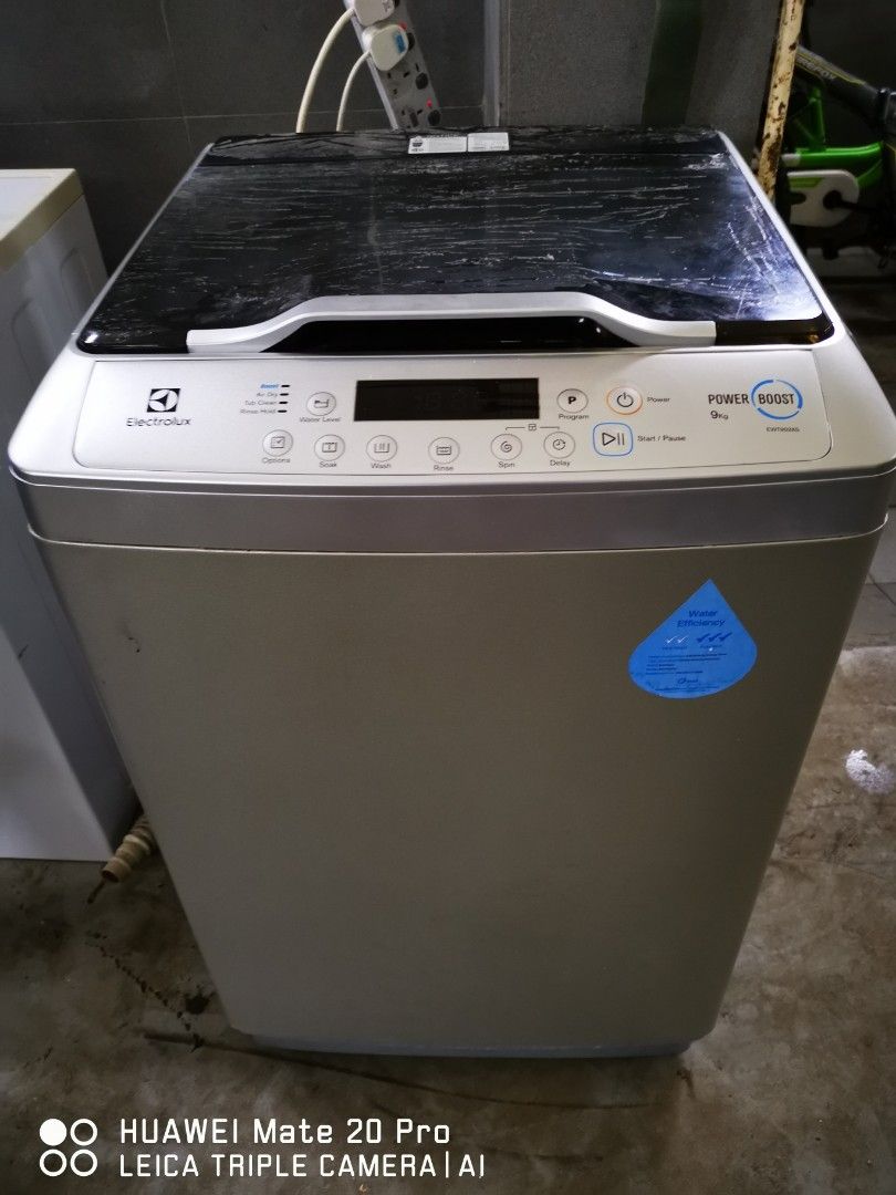 Electrolux 9kg top load washing machine, TV & Home Appliances, Washing ...