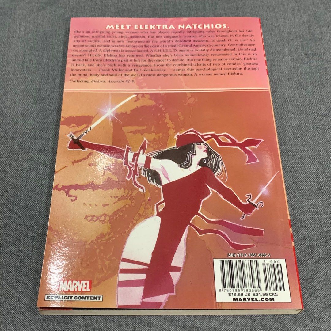 Elektra Assassin Tpb Marvel Comics Hobbies And Toys Books And Magazines Comics And Manga On
