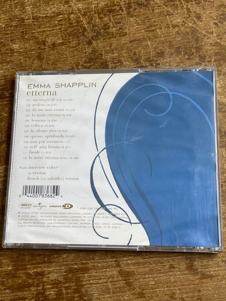 Emma Shapplin- set, Hobbies & Toys, Music & Media, CDs & DVDs on Carousell