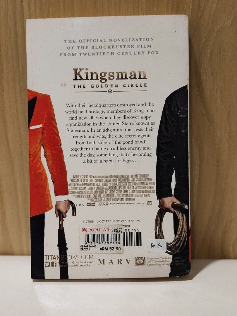 (ENG) Kingsman The Golden Circle, Hobbies & Toys, Books & Magazines ...