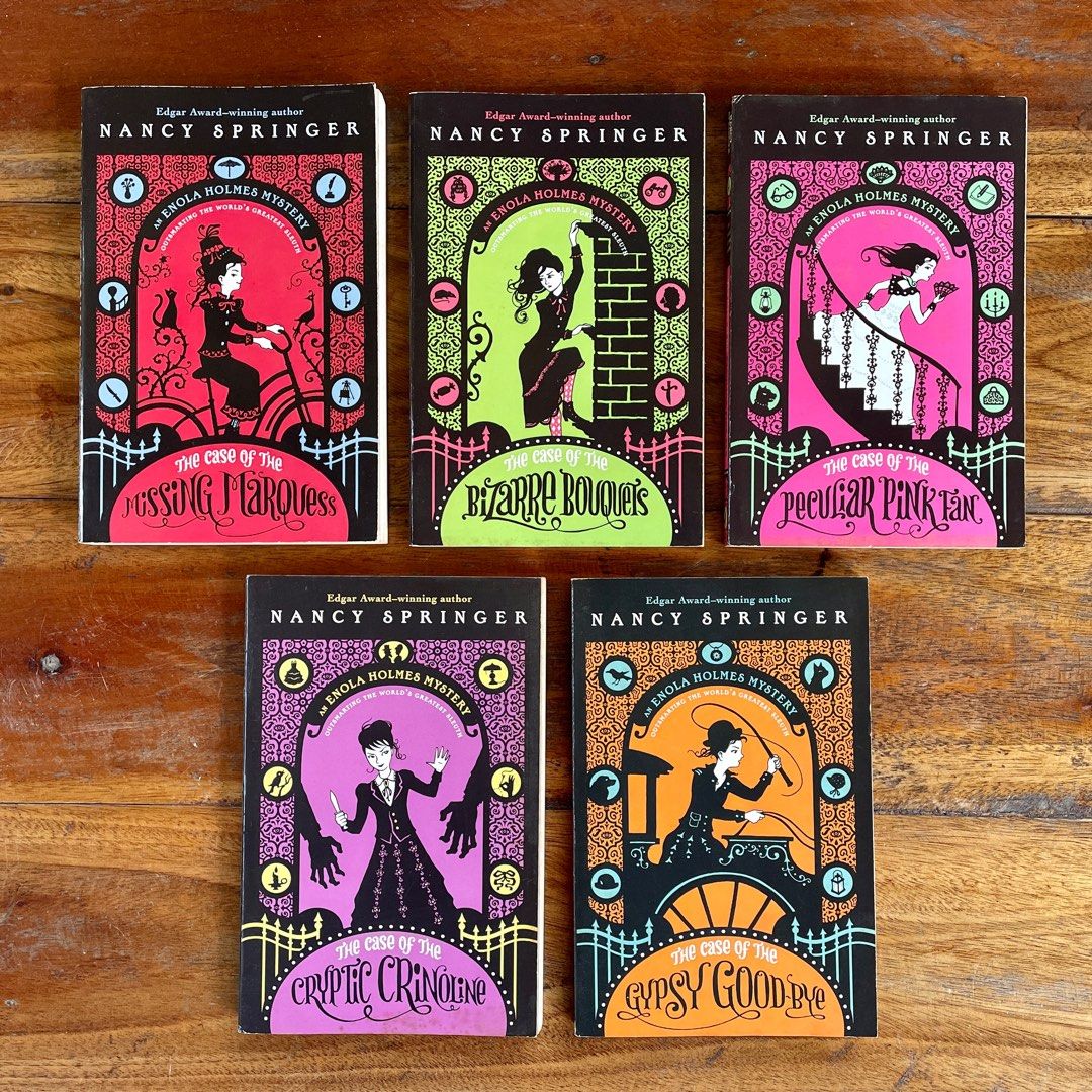Enola Holmes Books 1, 3-6 Sherlock Netflix on Carousell