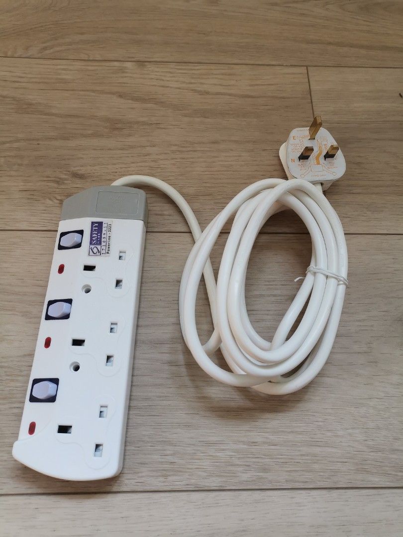 Extension Cord (2m), TV & Home Appliances, Electrical, Adaptors ...