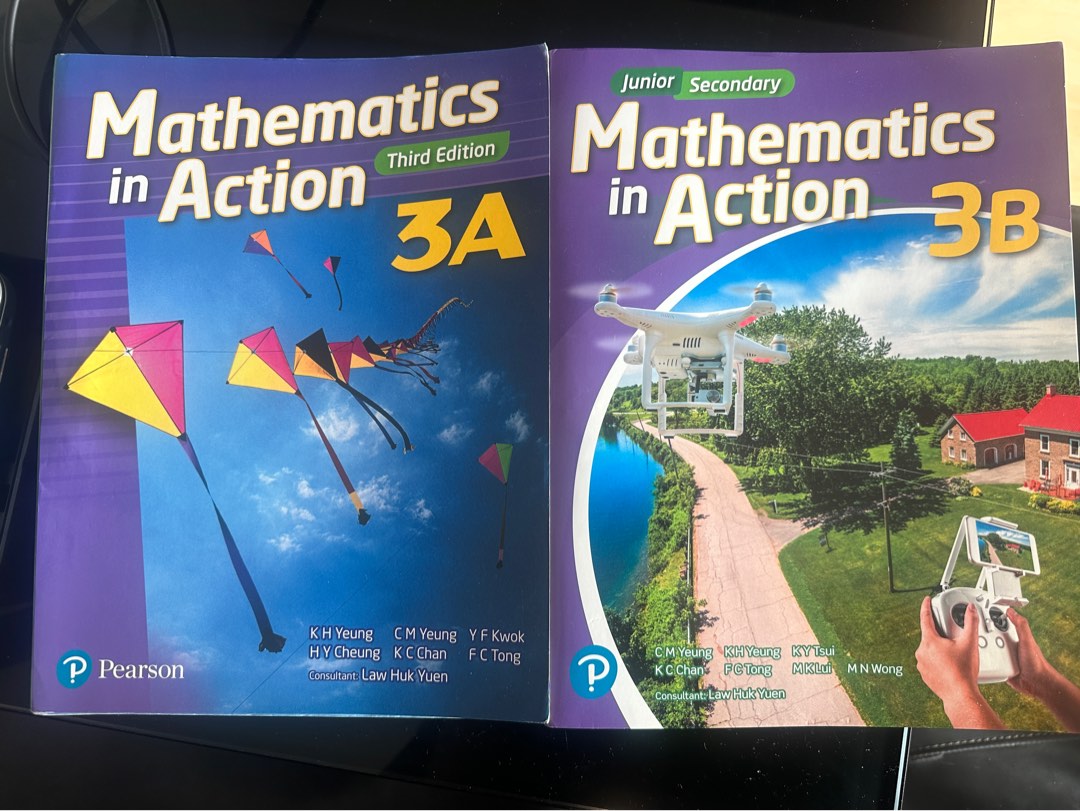 中三 數學書 F3 mathematics in Action 3A 3B, 興趣及遊戲, 書本 & 文具, 教科書 - Carousell