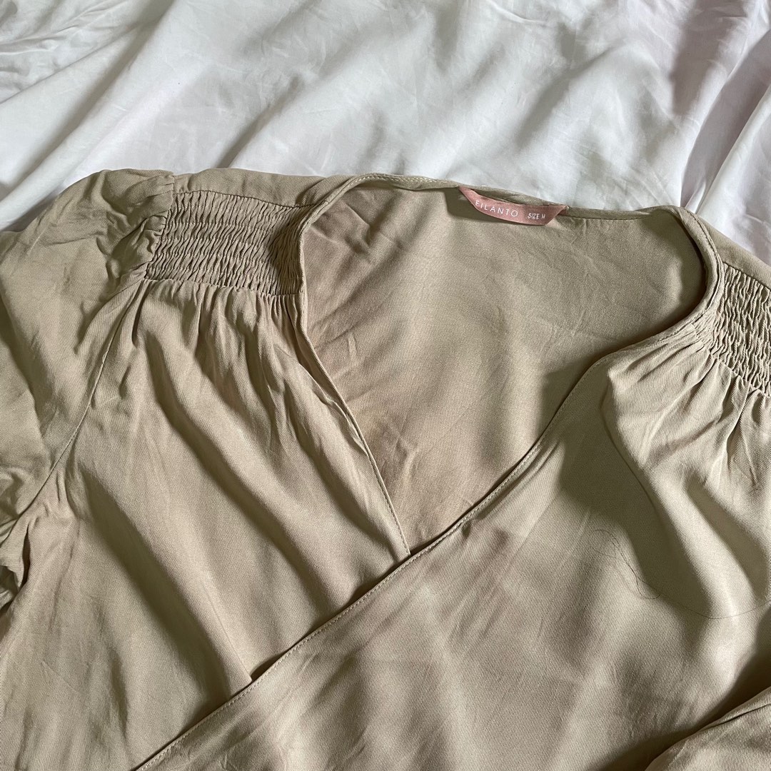 filanto nude blouse, Women's Fashion, Tops, Blouses on Carousell