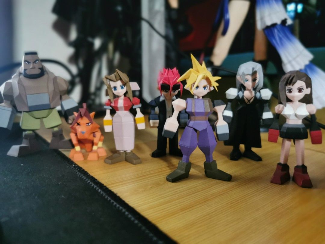 Final Fantasy VII Polygon Figures Set, Hobbies & Toys, Toys & Games on ...