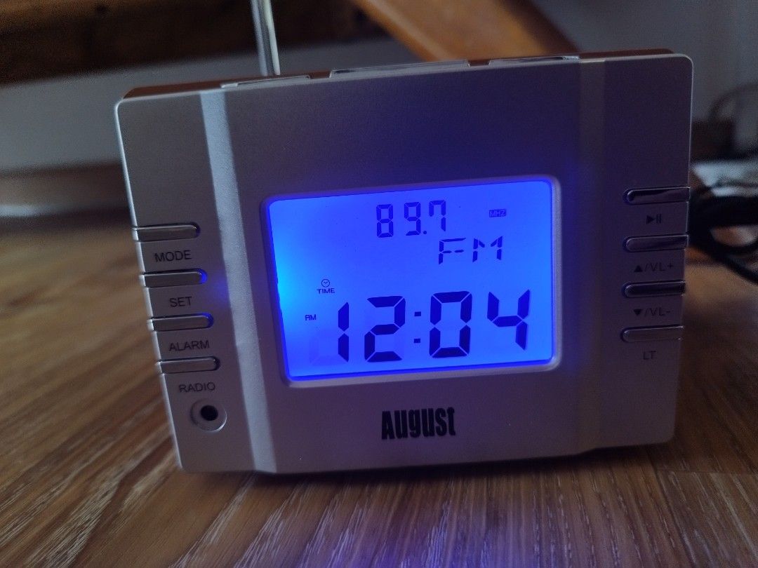 FM Radio & Music Alarm Clock, Audio, Portable Music Players on Carousell