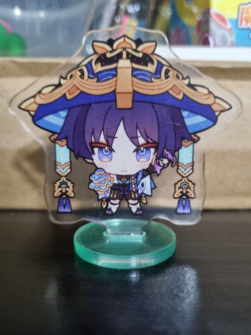genshin wanderer tiny acrylic standee (misu_025), Hobbies & Toys ...
