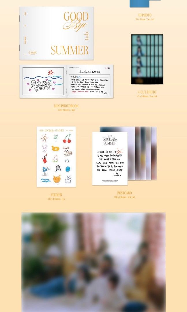 [G.O] woo!ah! "goodbye summer" photobook makestar fansign pob (loose ...