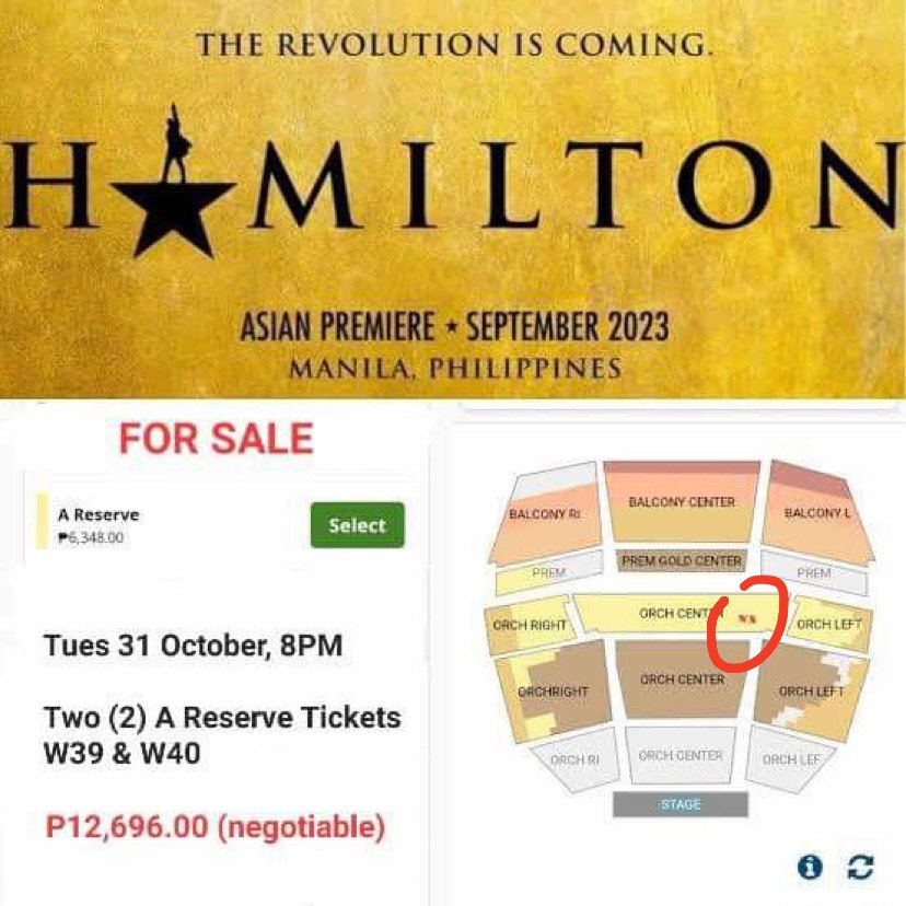 Hamilton in Manila!, Tickets & Vouchers, Event Tickets on Carousell