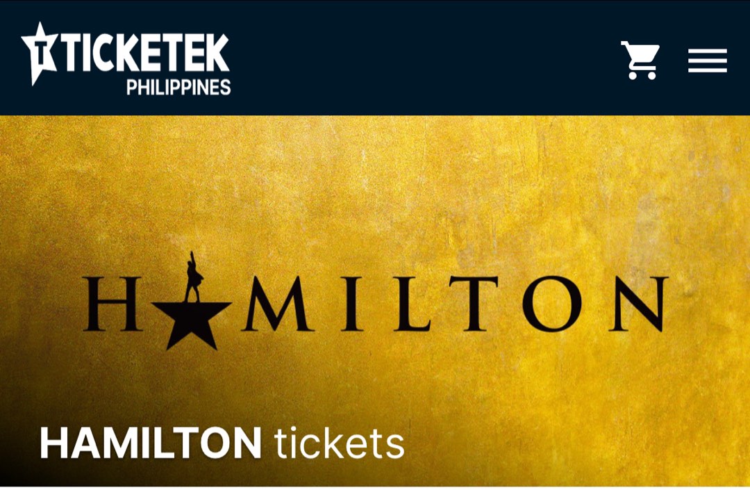 Hamilton Manila October 8, 1pm, Tickets & Vouchers, Event Tickets on ...