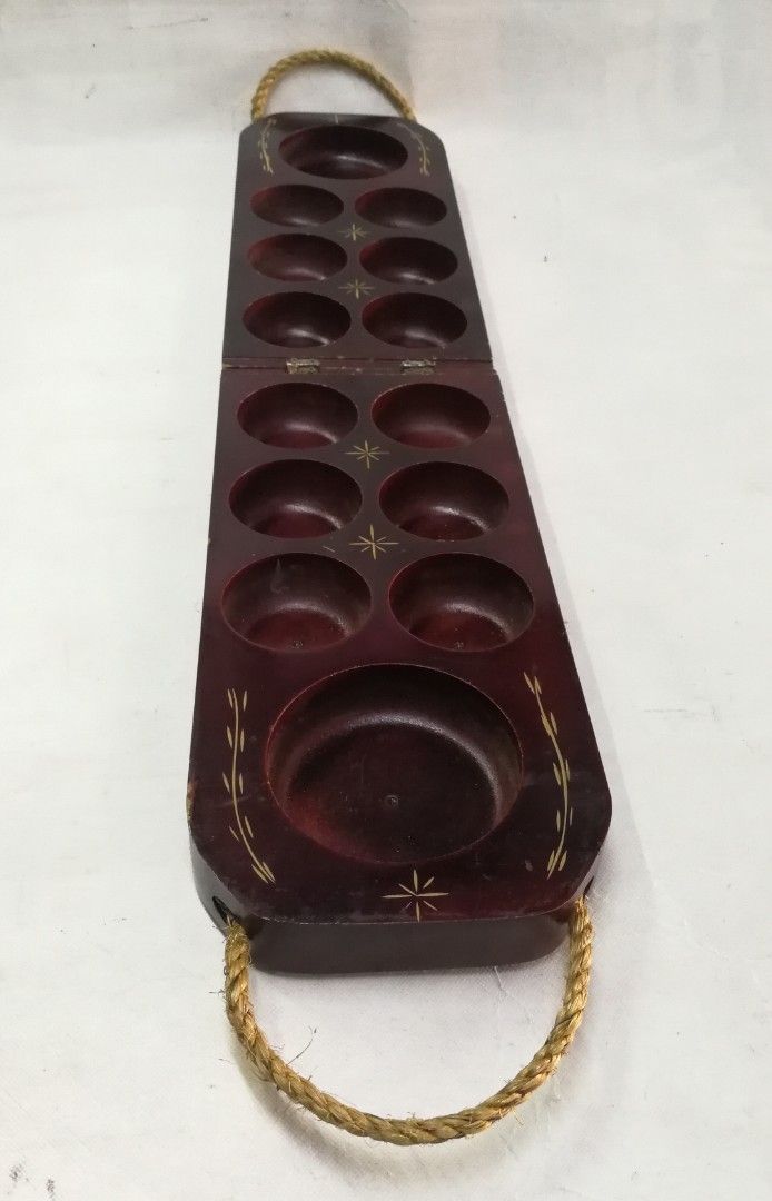 Handmade Malaysian Wooden Congkak traditional boardgame, Hobbies & Toys ...