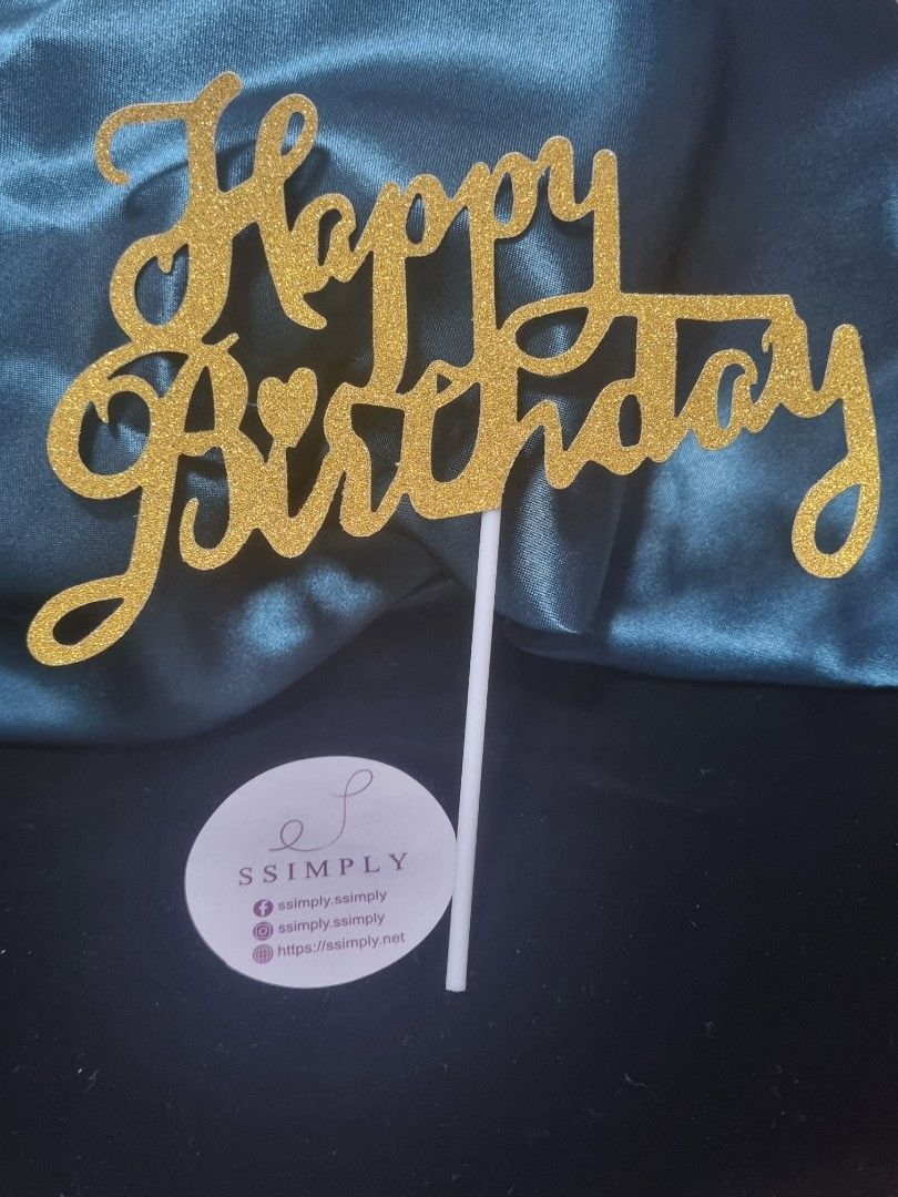 HAPPY BIRTHDAY STAND, Food & Drinks, Gift Baskets & Hampers on Carousell