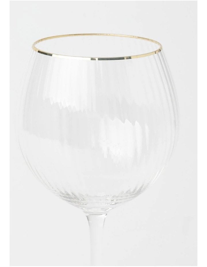 Heritage Luxe Ambrose Gold Rim Red Wine Glass Set of 4 - 490ml ...