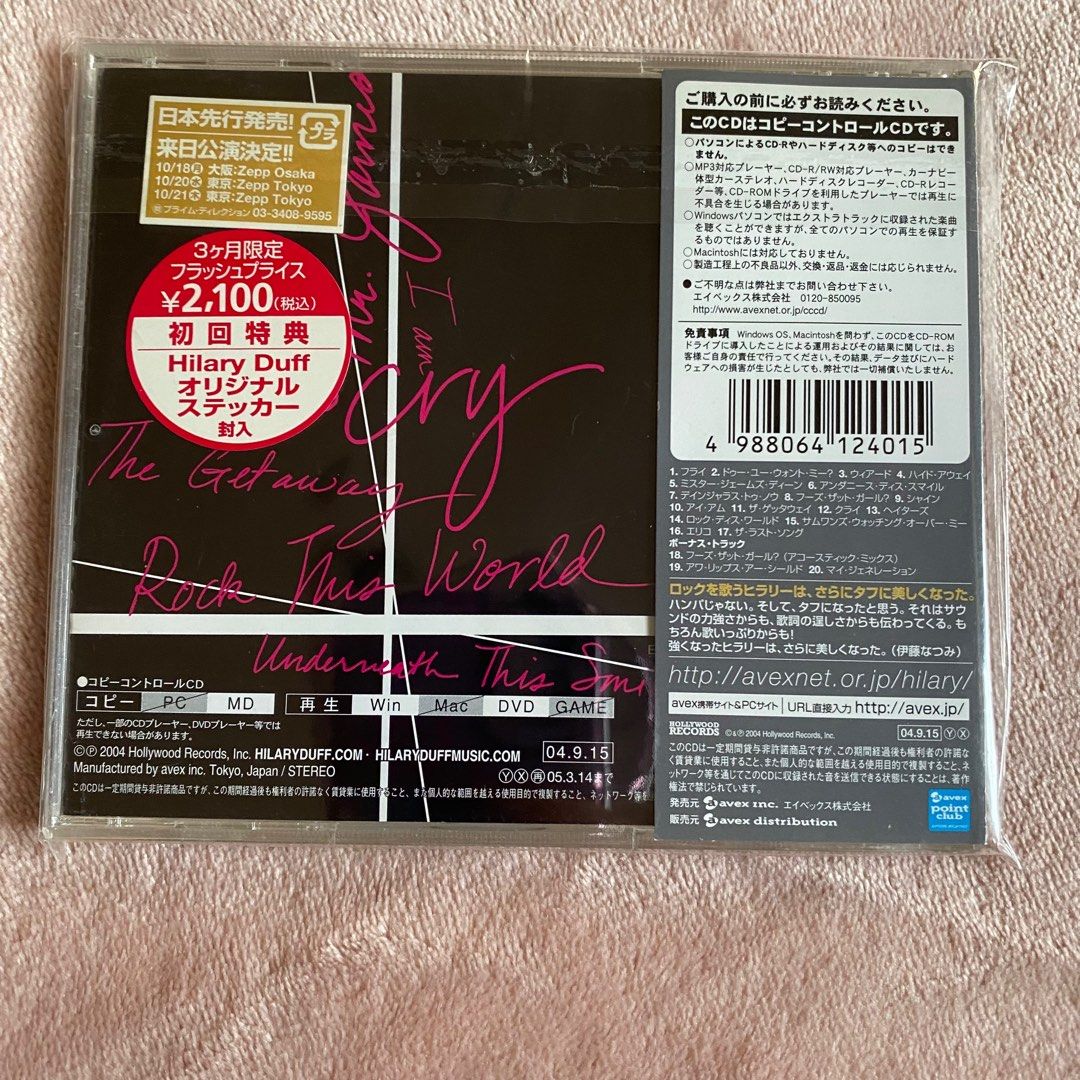 Hilary Duff CD Japan, Hobbies & Toys, Music & Media, CDs & DVDs on ...