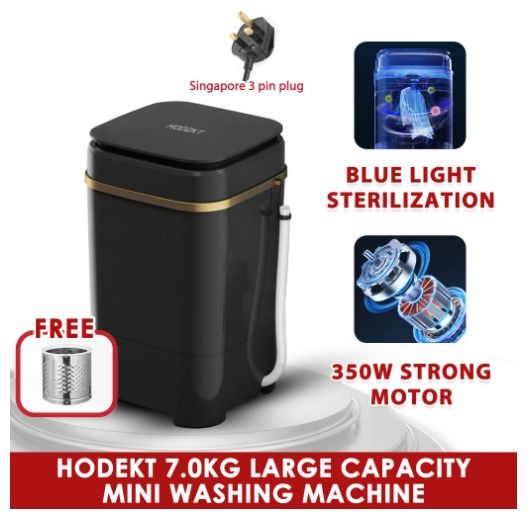 HODEKT Family Mini Washing Machine, Mesin Basuh Large Capacity, Washing ...