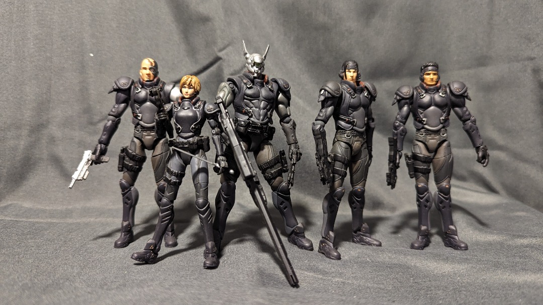 Hottoys APPLESEED EX-Machina ESWAT 1/20 Scale Snap kit Figure set Hot ...