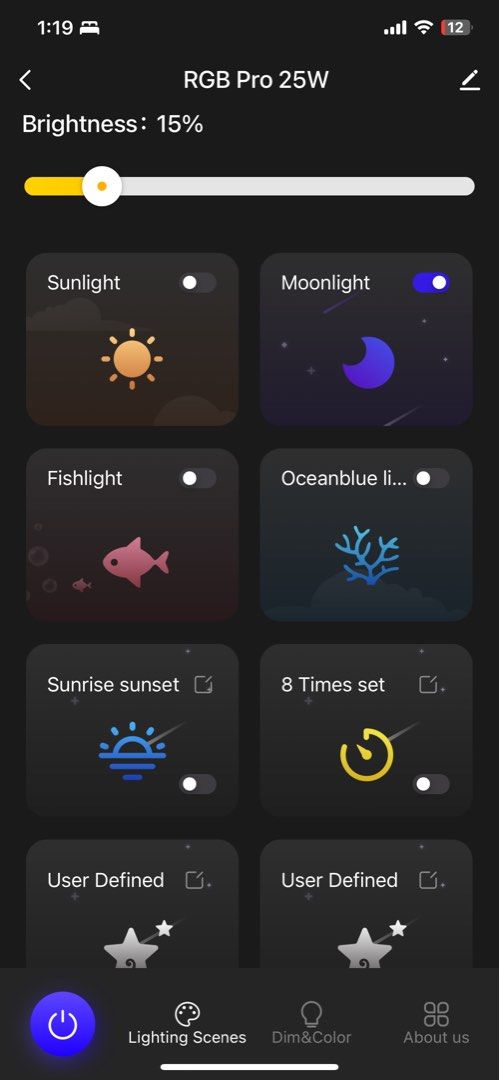 Hugger Smart App Aquarium LED Light 6700K For Aquatic Plants & Fish ...