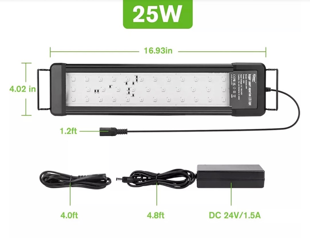 Hugger Smart App Aquarium LED Light 6700K For Aquatic Plants & Fish ...