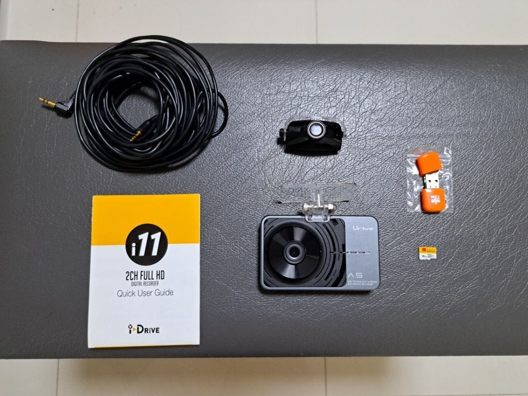 iDrive i11 2-Channel Full HD Front and Rear Camera (with direct power cable cut), Car ...