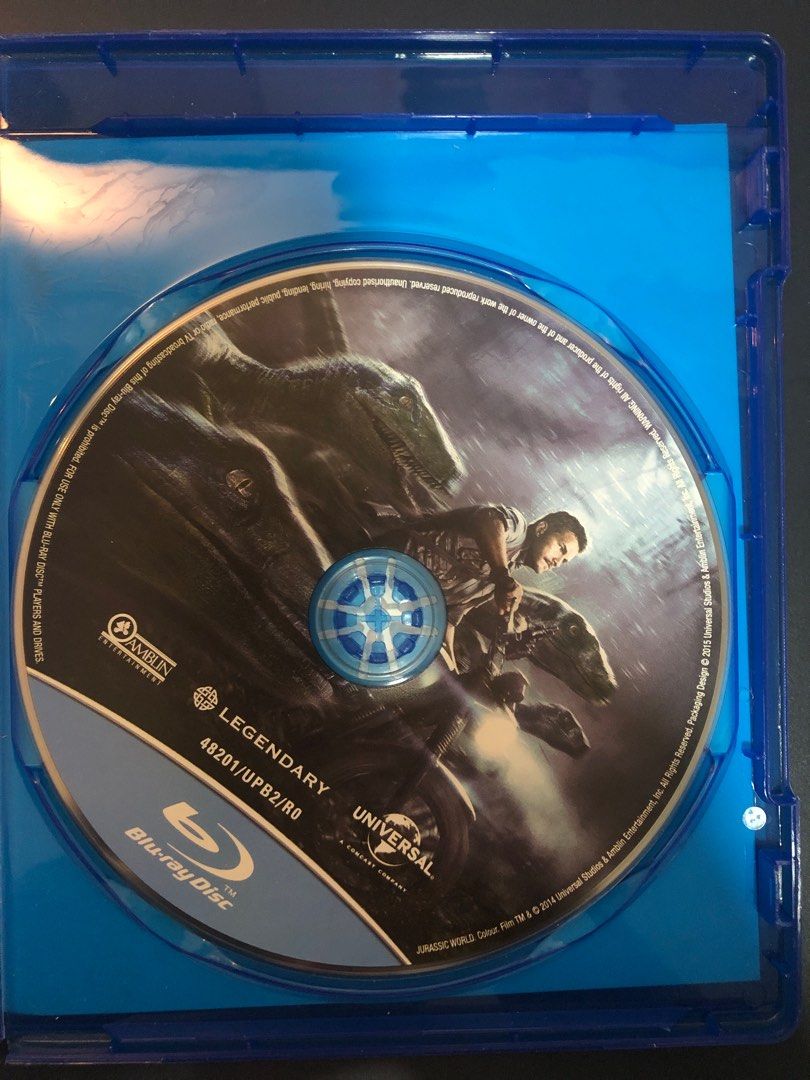 JURASSIC WORLD. Original Blu Ray DVD, Hobbies & Toys, Music & Media ...