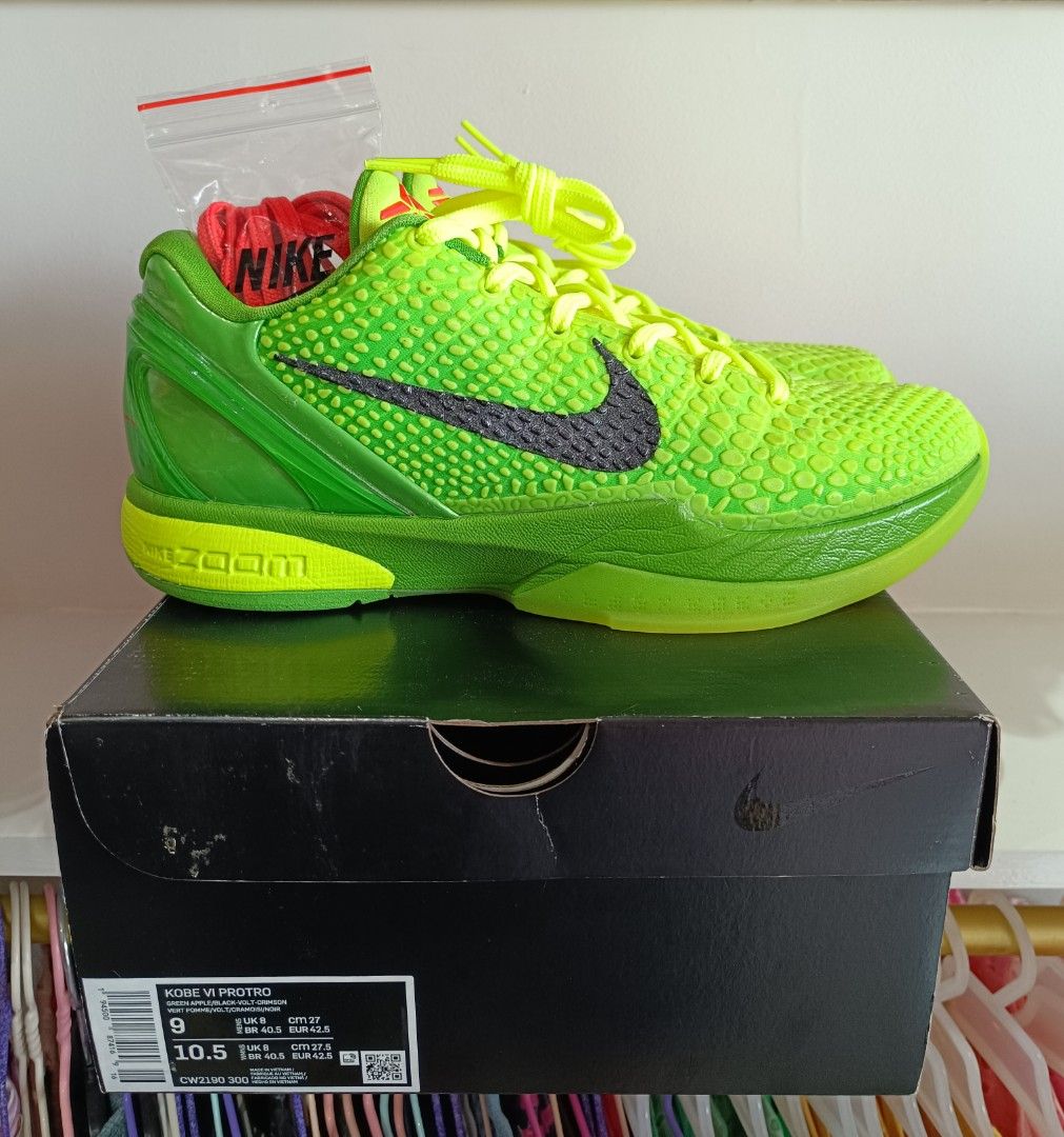 Kobe 6 Protro Grinch 2020 on Carousell