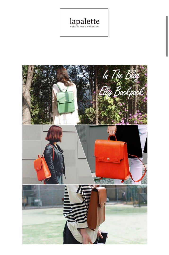 LAPALETTE Elly Backpack, Luxury, Bags & Wallets on Carousell