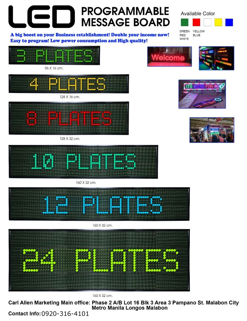LED SIGNBOARD / RUNNING LIGHTS on Carousell