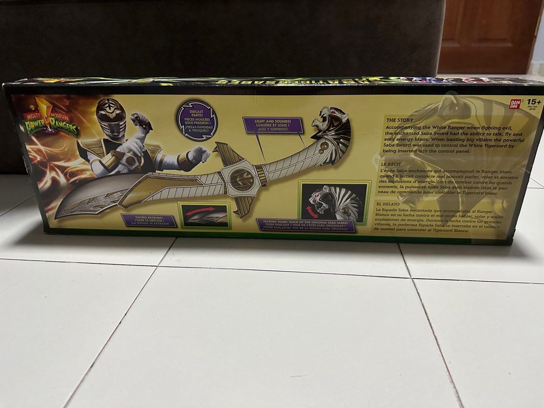 Mmpr power rangers Legacy saba from white ranger / Kibaranger, Hobbies ...