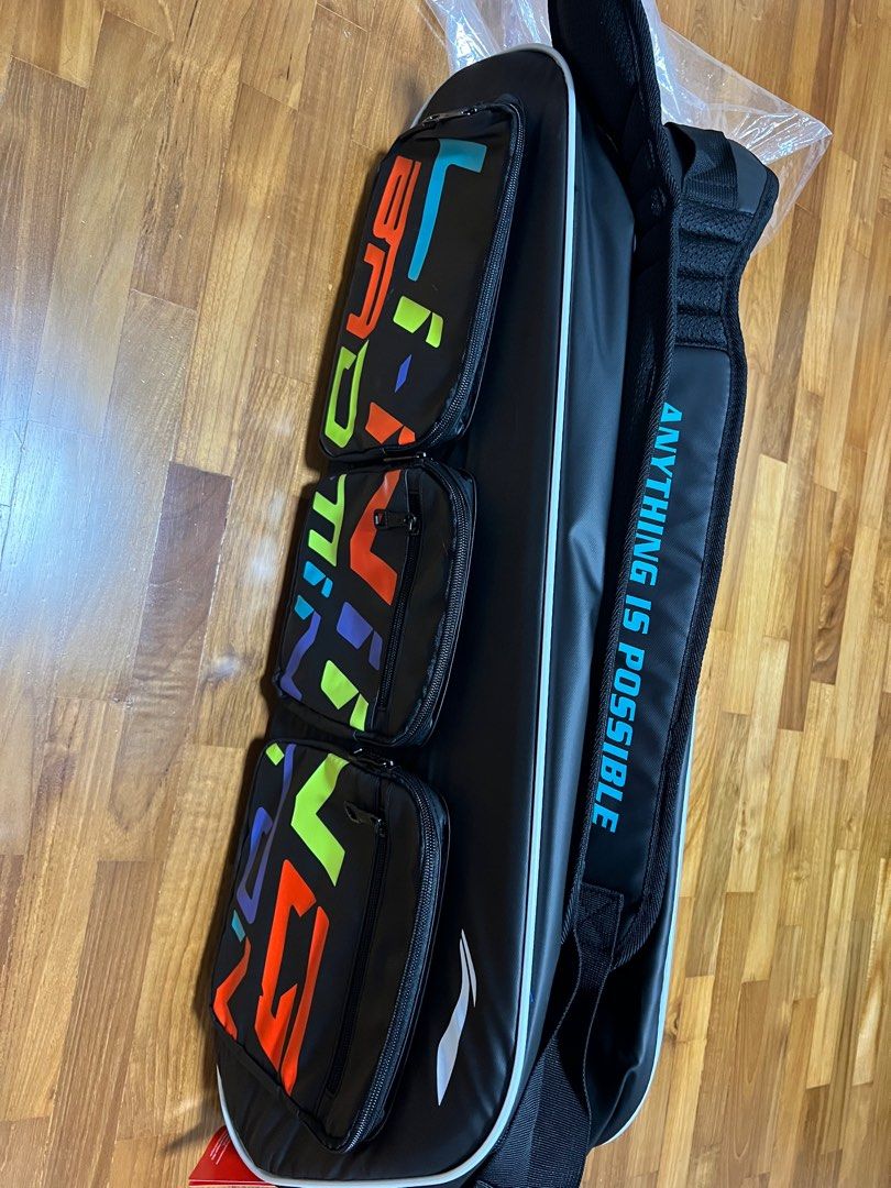 Li Ning Badminton Racket Bag, Sports Equipment, Sports & Games, Racket ...