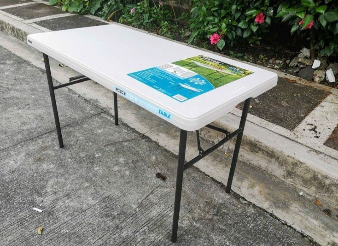 Lifetime Table 4ft Solid Top Almond White Brand new on Carousell