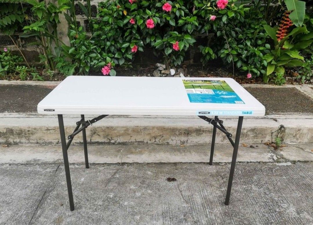 Lifetime Table 4ft Solid Top Almond White Brand new on Carousell