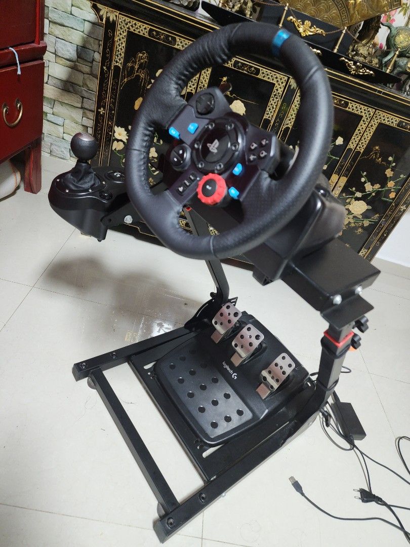 Logitech G29 Racing Wheel + Shifter + Wheel stand, Video Gaming, Gaming ...