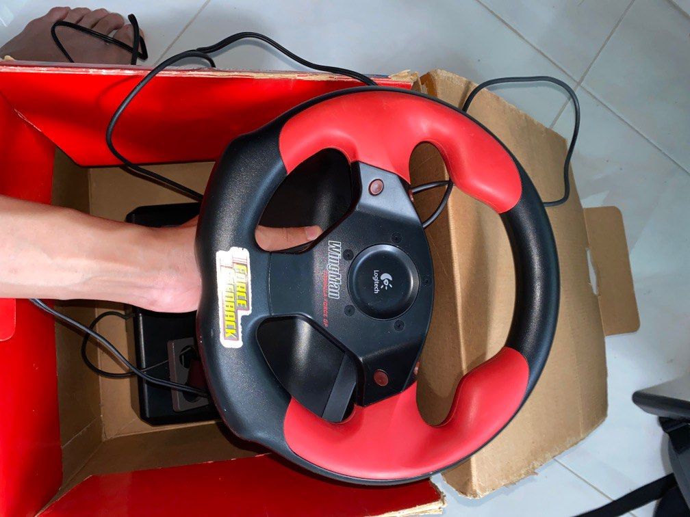 Logitech Wingman formula force gp steering wheel, Computers & Tech ...