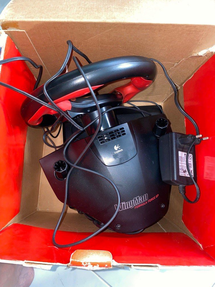 Logitech Wingman formula force gp steering wheel, Computers & Tech ...