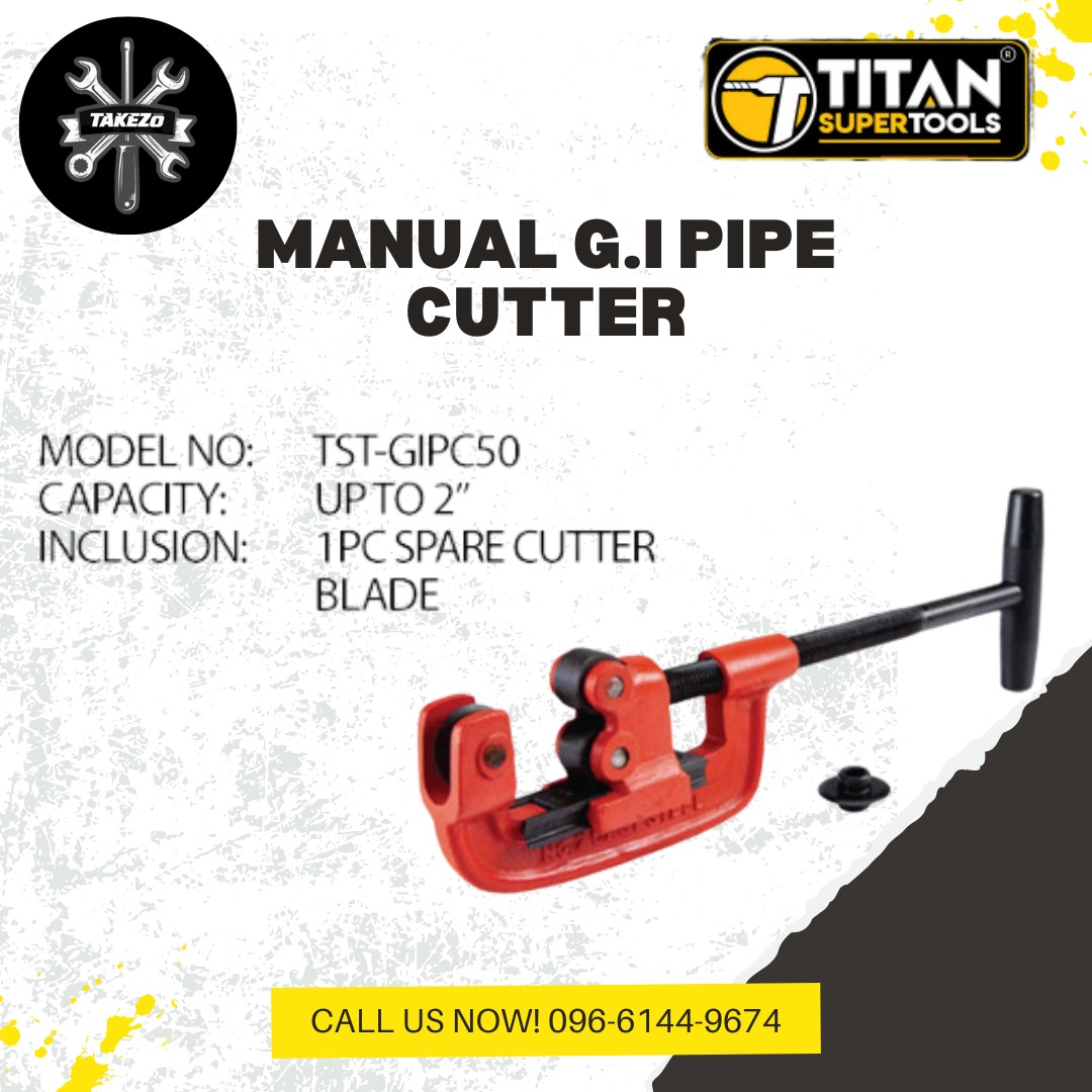 MANUAL G.I PIPE CUTTER, Commercial & Industrial, Industrial Equipment ...