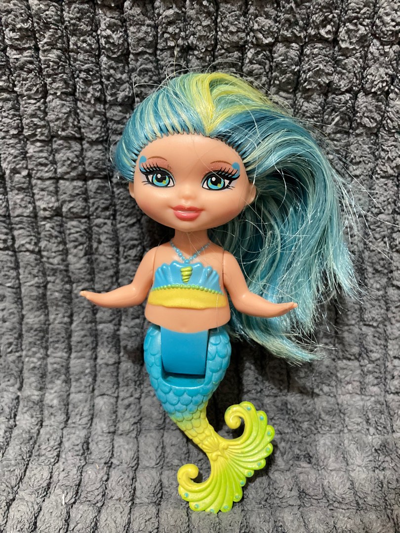 Mattel Barbie Flower Shower Mermaid Open Lotus Blue, Hobbies & Toys ...