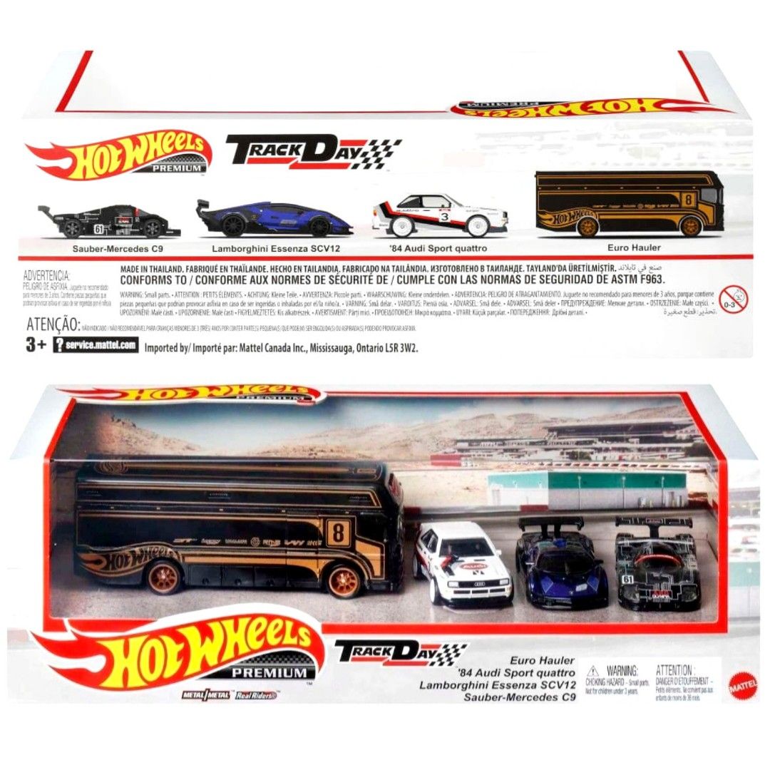 MISB Hot Wheels Premium 4-Pack Ford Race Team, Nissan GT-R, Mercedes ...