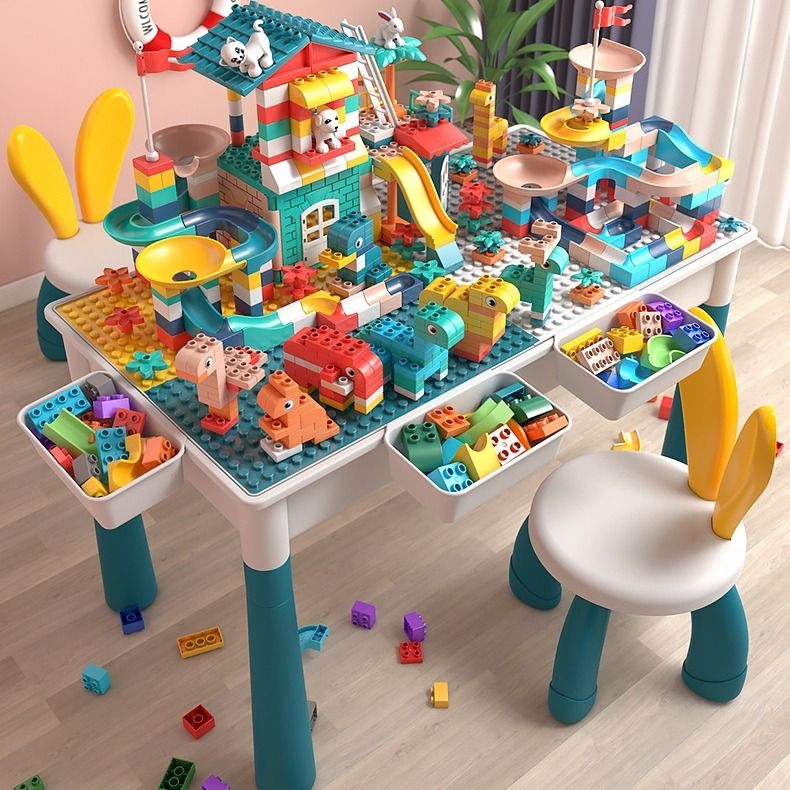 Multifunction Building Blocks Lego Table Sand Play Water Play, Babies ...