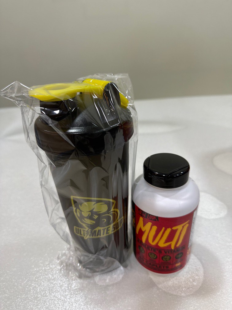 Mutant multi vitamins and Shaker bottle, Health & Nutrition, Health ...