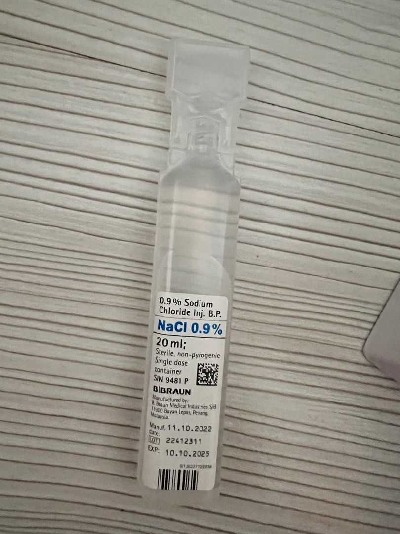 NaCl 0.9% Sodium Chloride Intravenous Infusion BP 500ml, Health ...